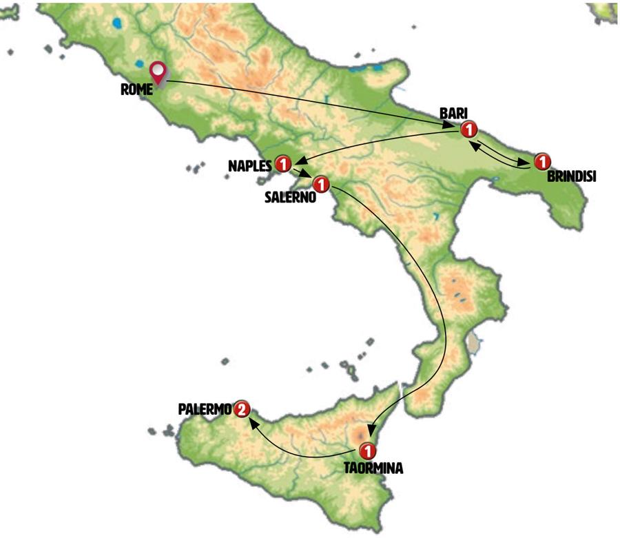 Tour | Beautiful of Puglia, Campania and Sicily | Europamundo | 31363