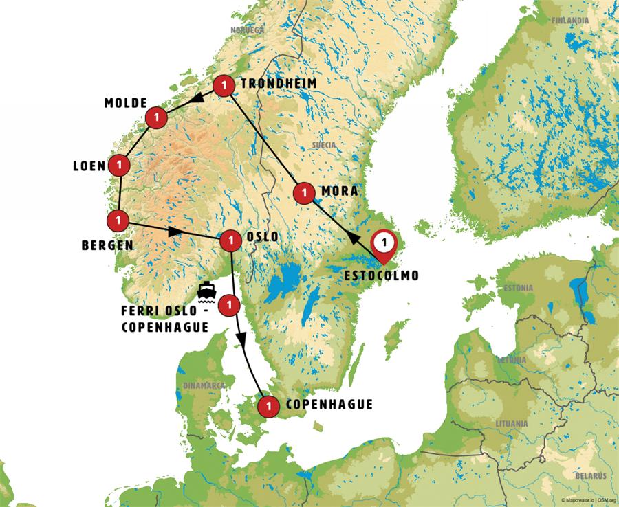 Fiordos Legendarios Fin Copenhague 2025 - Europa Nórdica