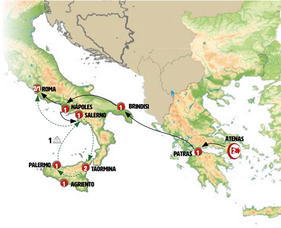 Athens, Peninsula and Complete Sicily - Carrusel.travel Hoteles ...